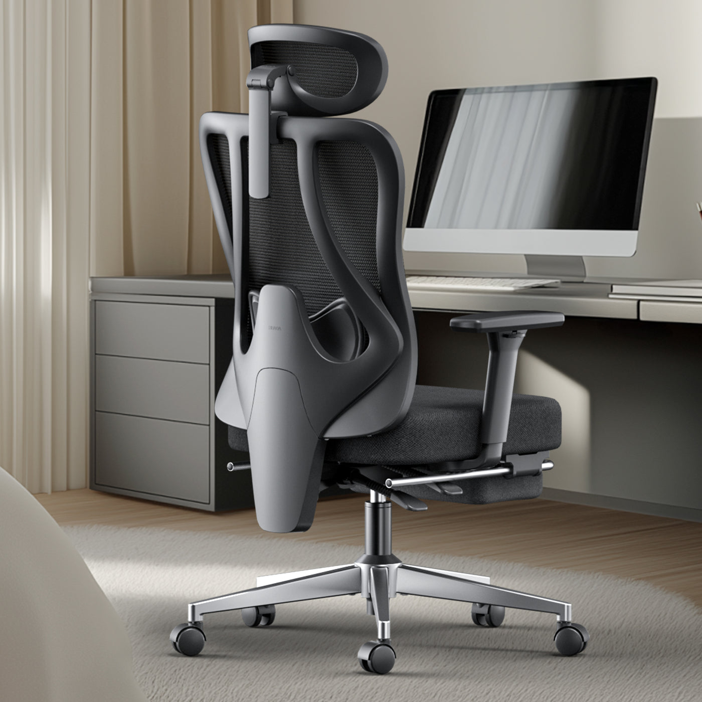 HBADA P3 Ergonomic Chair with Footrest