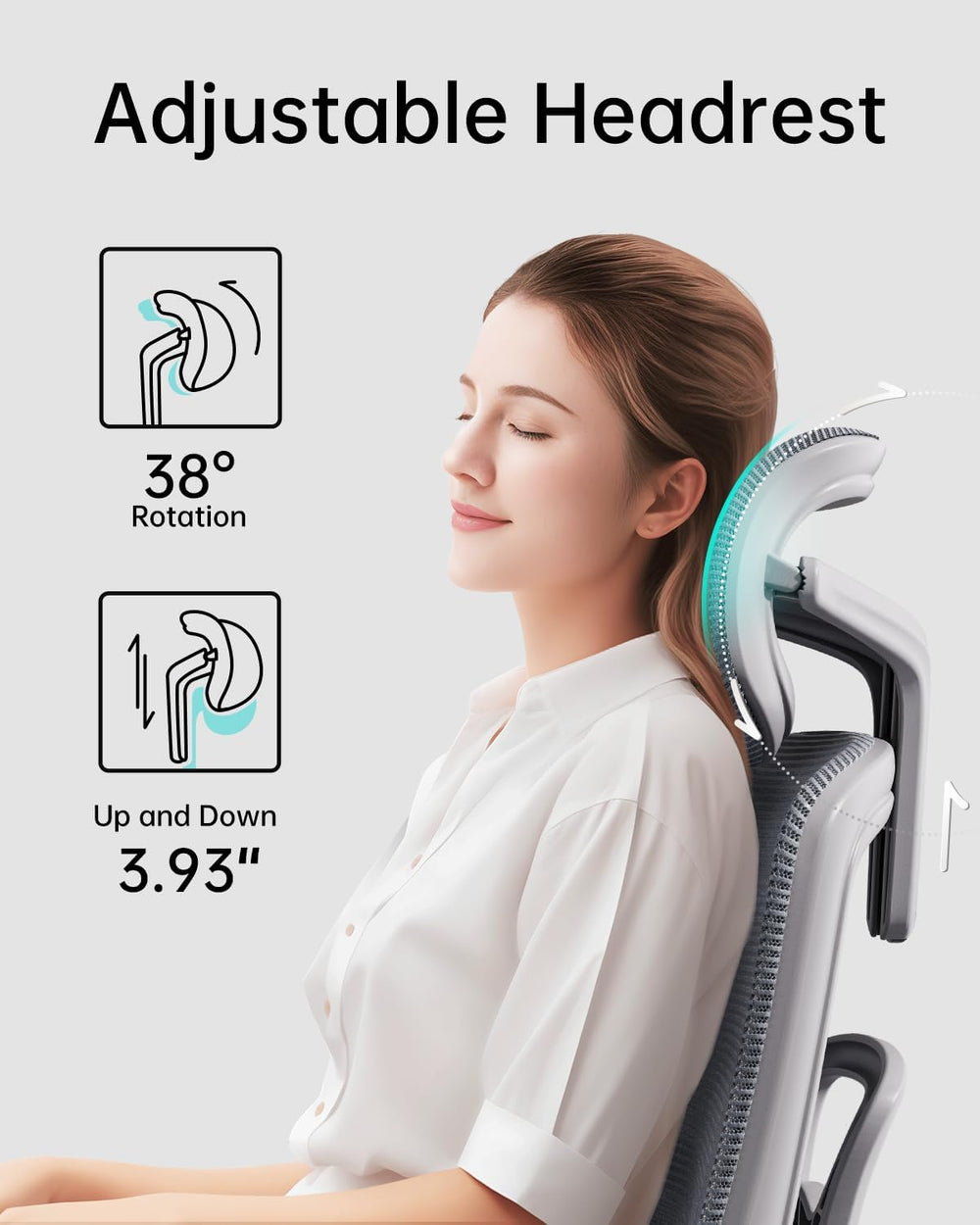 Hbada E2 Ergonomic Office Chair-White