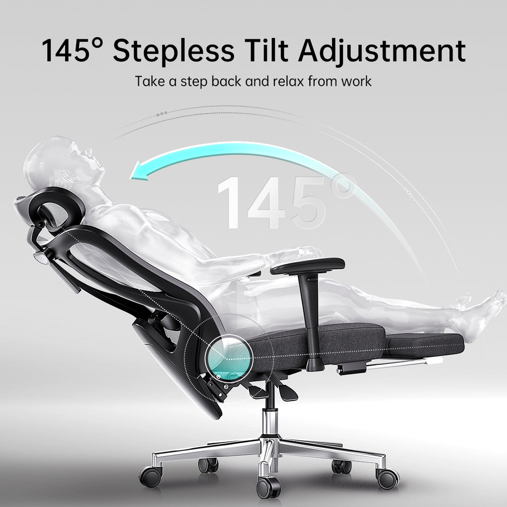 HBADA E1 Ergonomic Chair With Footrest