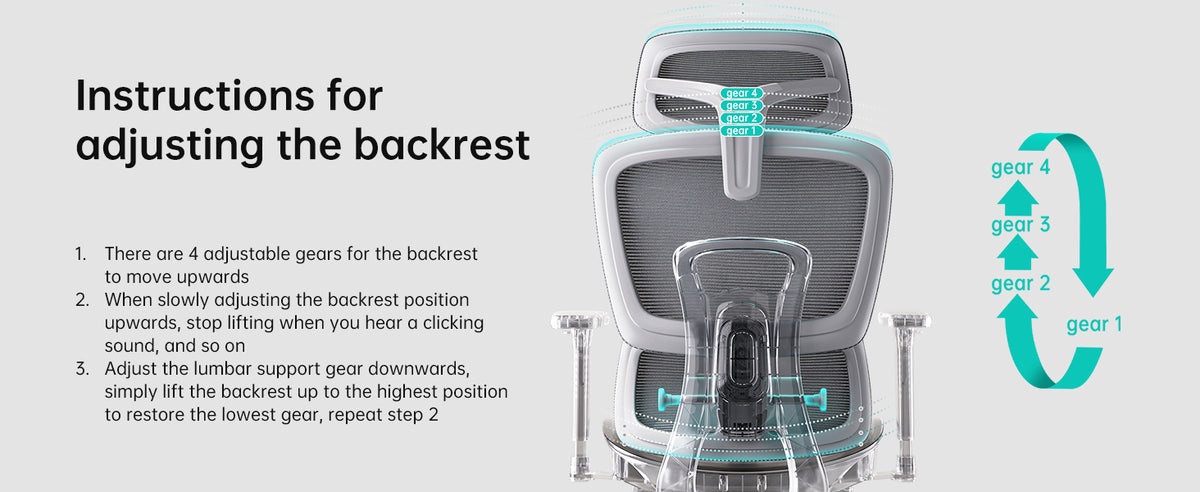 HBADA E2 White Ergonomic Office Chair | Adaptive Back Support