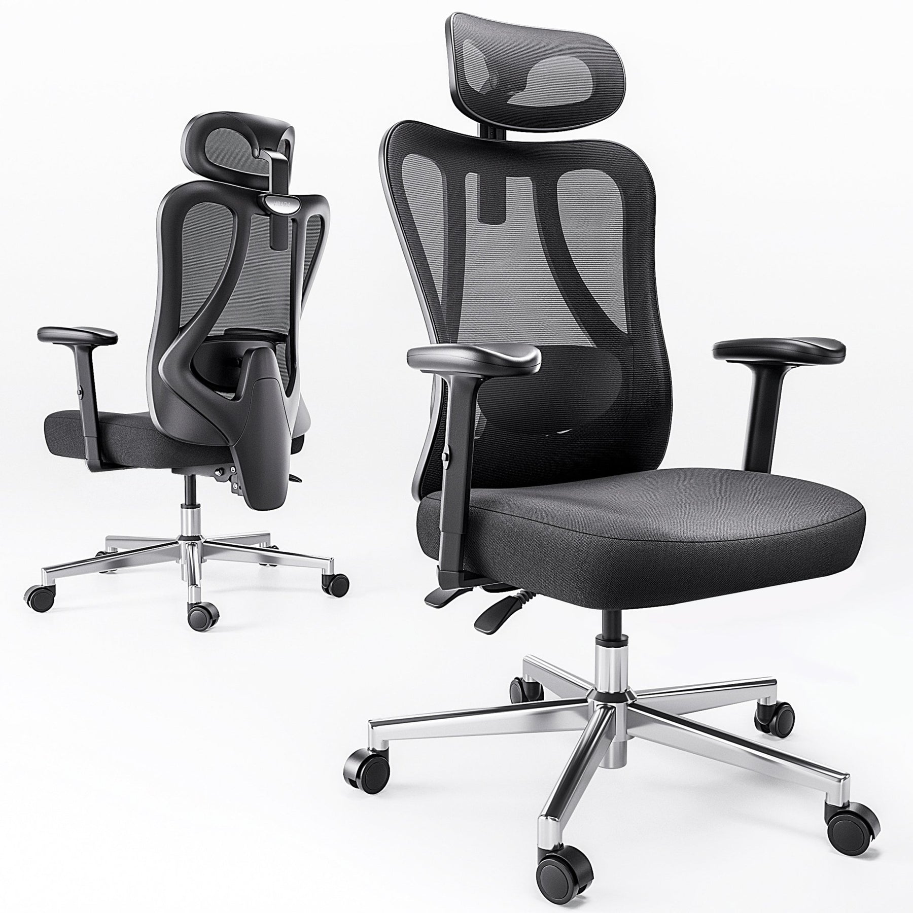 HBADA E1 Ergonomic Chair Without Footrest
